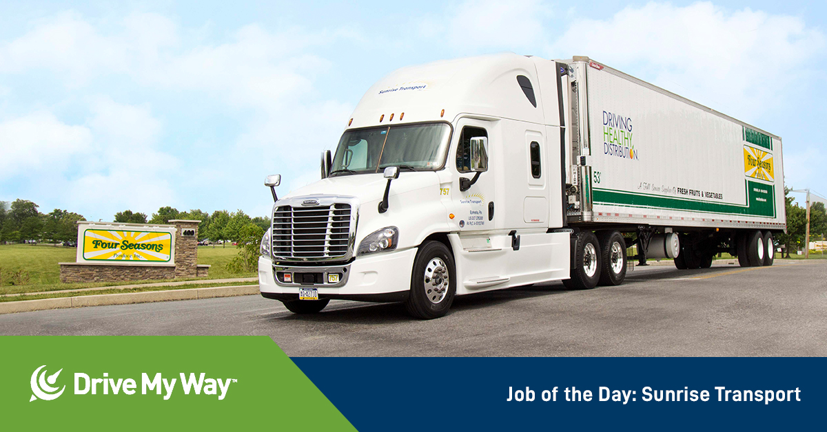 Job of the Day: Sunrise Transport - Drive My Way
